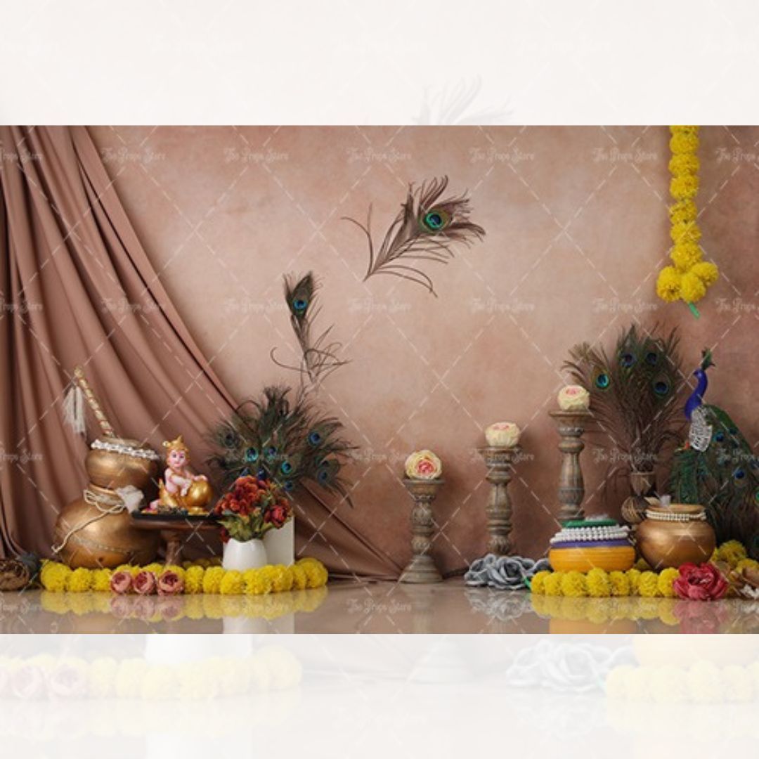 KRISHNA JANMASHTAMI THEME BACKDROP - 09 - The Props Store