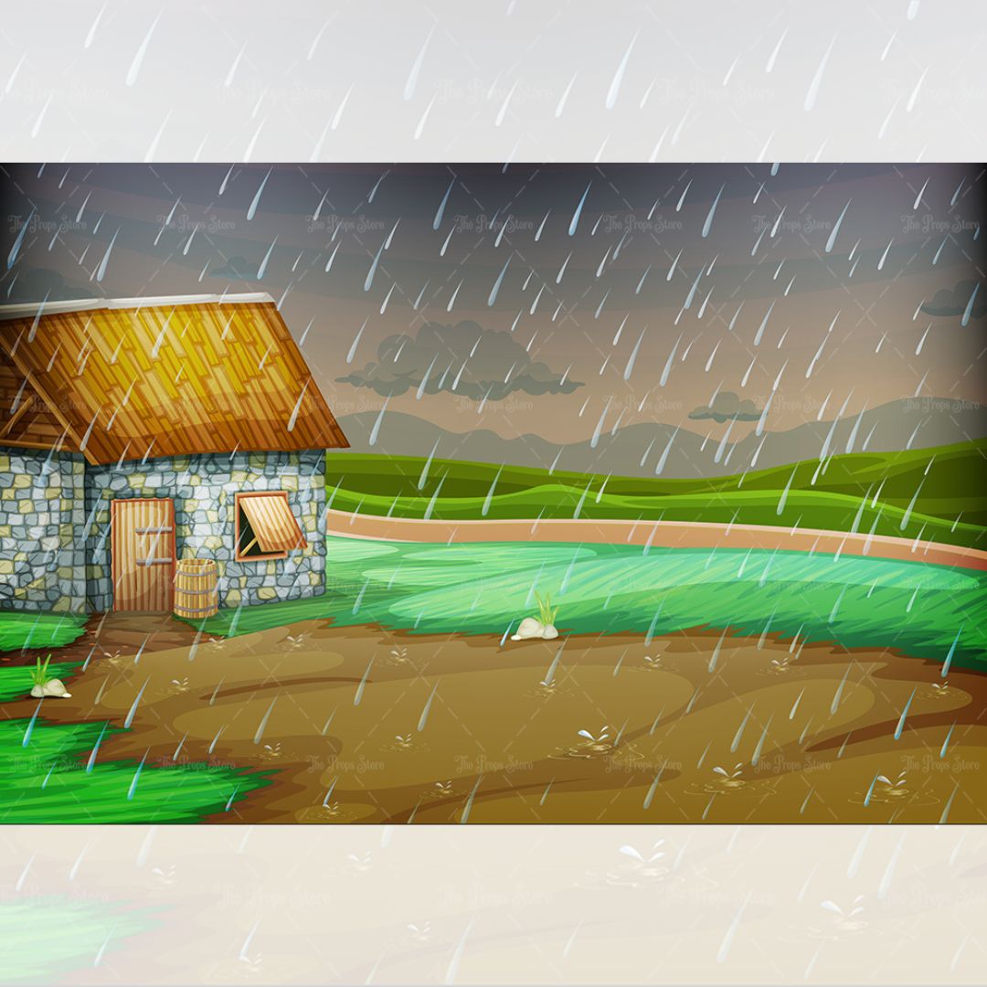 MONSOON THEME BACKDROP - 06 - The Props Store