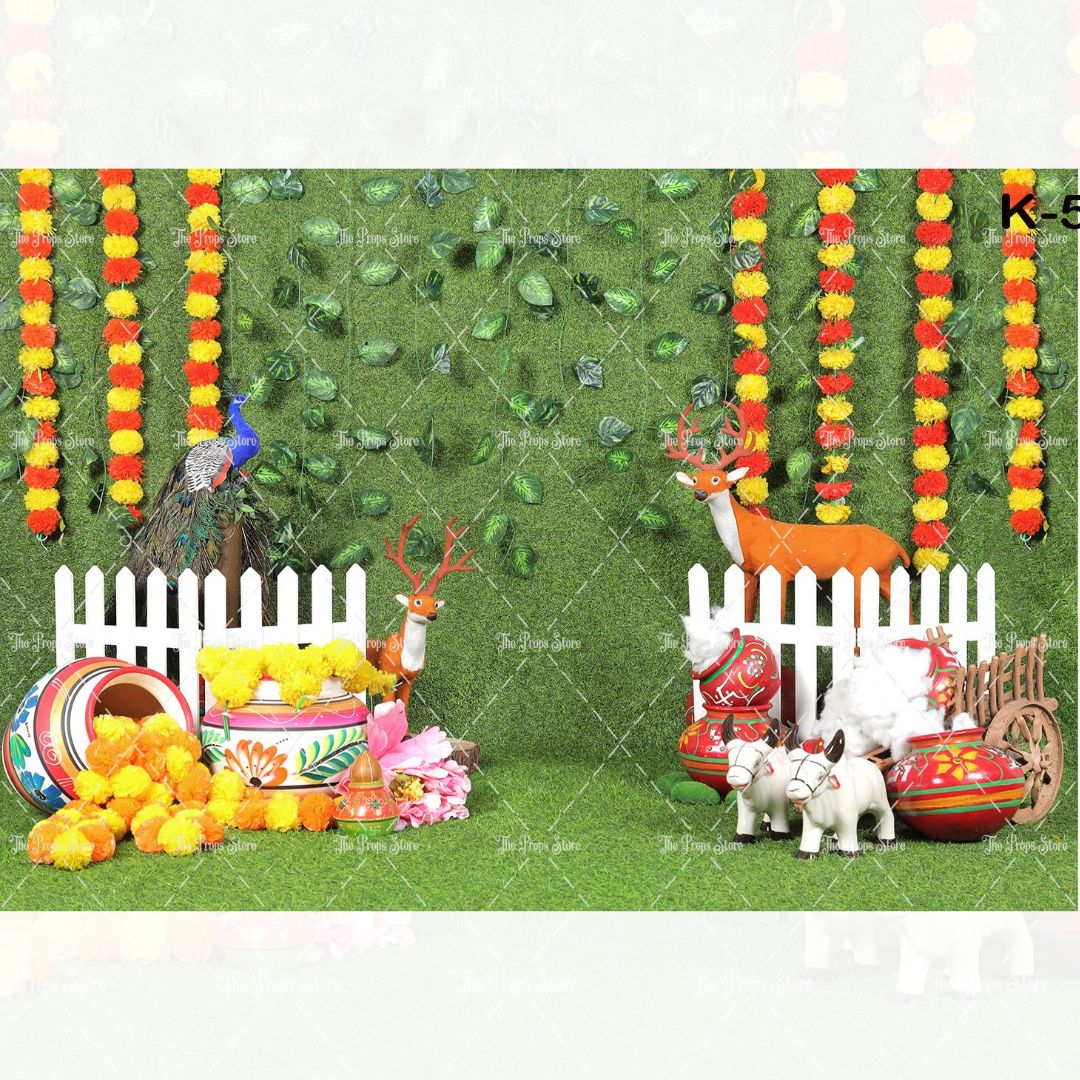 KRISHNA JANMASHTAMI THEME BACKDROP - 03 - The Props Store